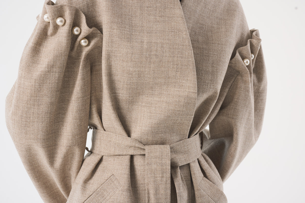 DREE GREY UNDYED COAT
