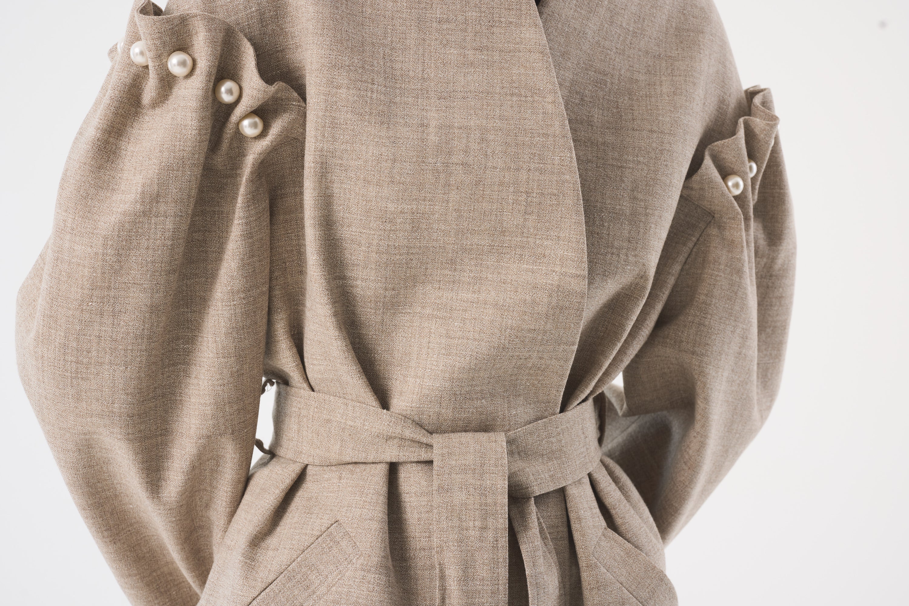 DREE GREY UNDYED COAT